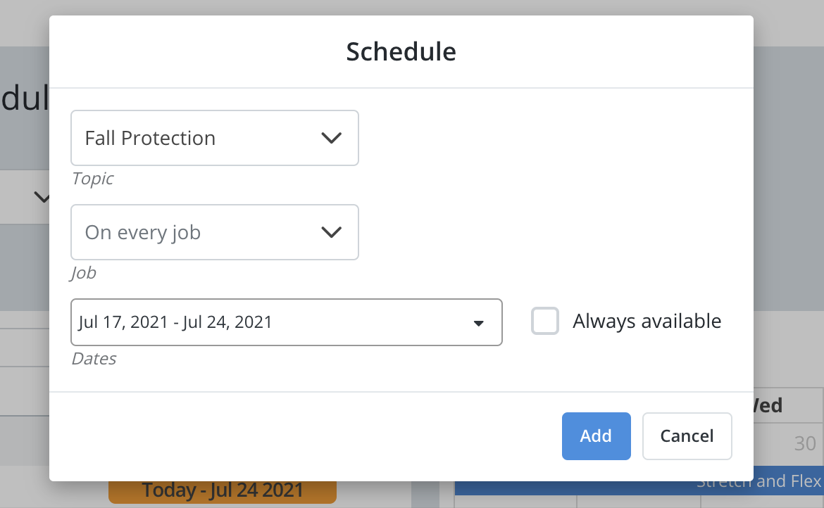 Safety Toolbox Talk Topics & Schedule – ZurelSoft